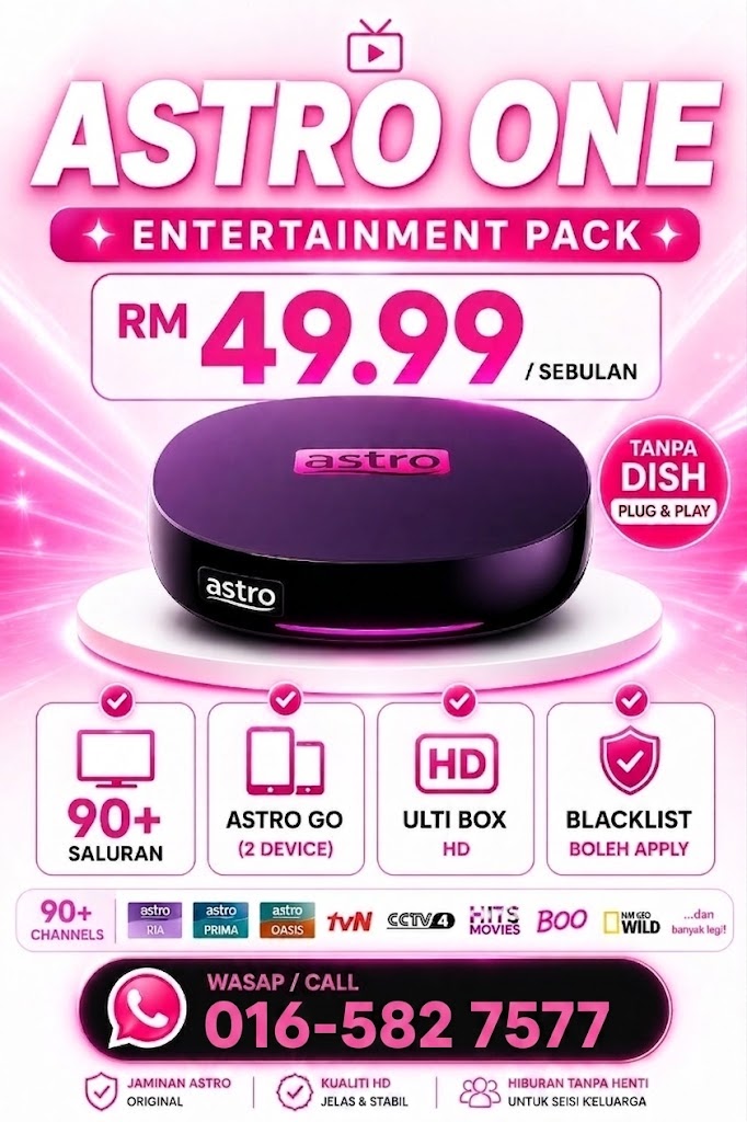 Top Astro Package: Entertainment Pack at RM49.99 No Dish Required ...
